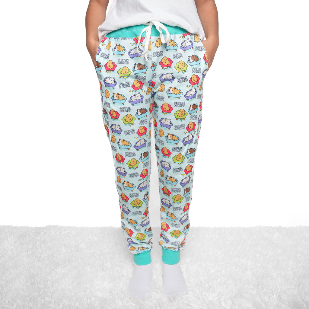 Couch Potato Human Pants- Blue – Pittie Clothing Co.